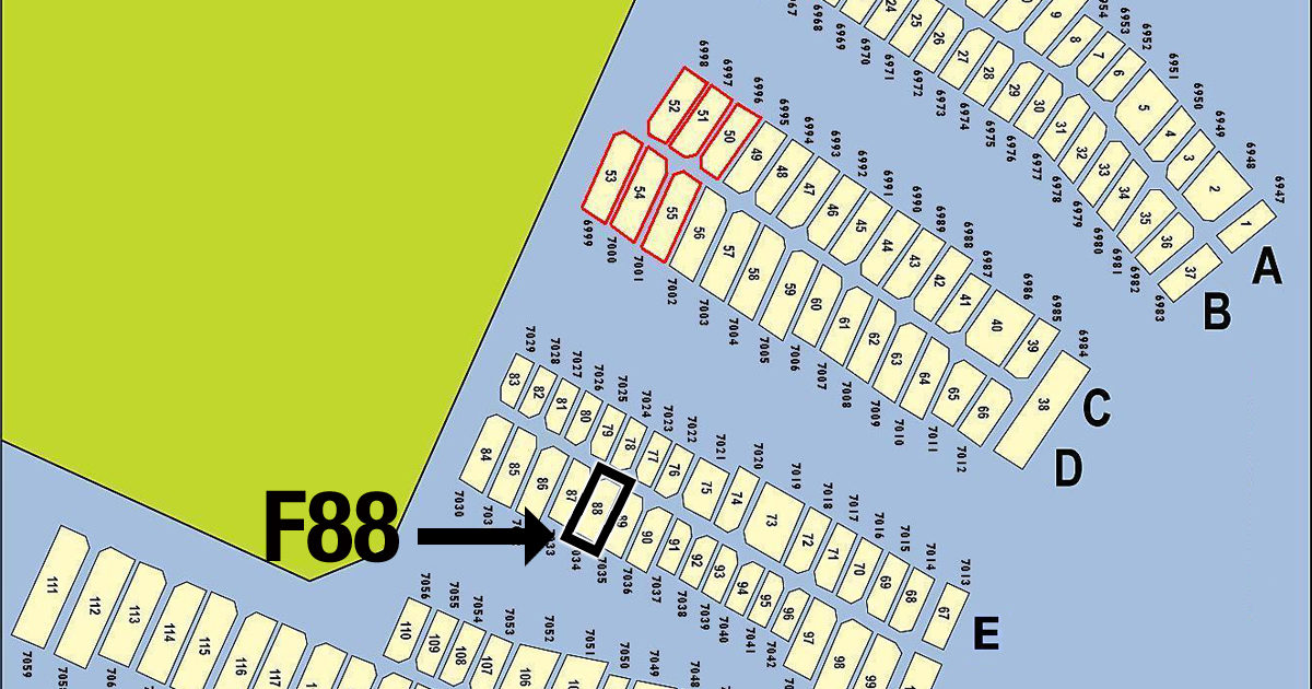 Marina Berth Sales | Bayview Marina - Darwin - F 88 - 11 metres